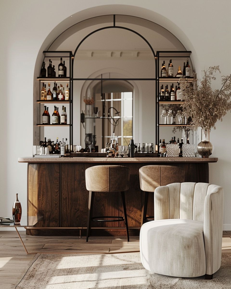 Wohnzimmer mit Bar einrichten: 14 kreative Ideen