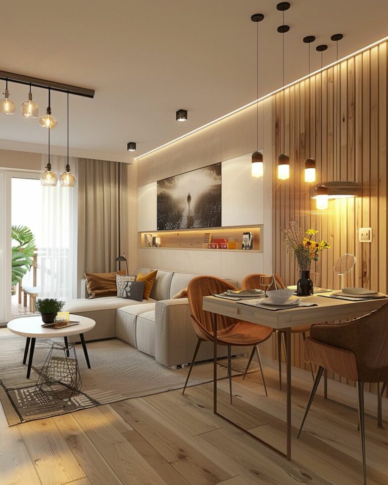 Kleines Wohnzimmer mit Essbereich einrichten: 14 smarte Ideen