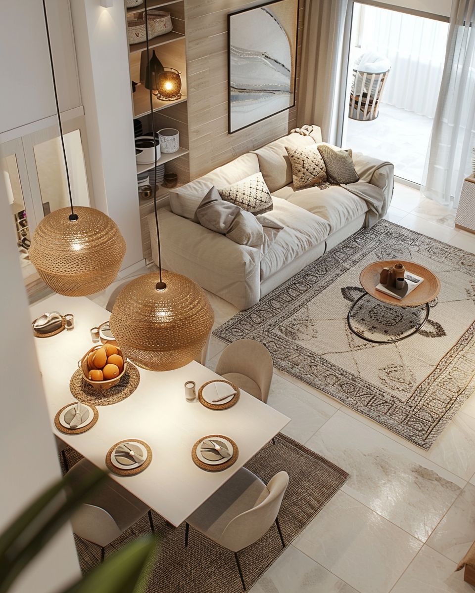 Kleines Wohnzimmer mit Essbereich einrichten: 14 smarte Ideen