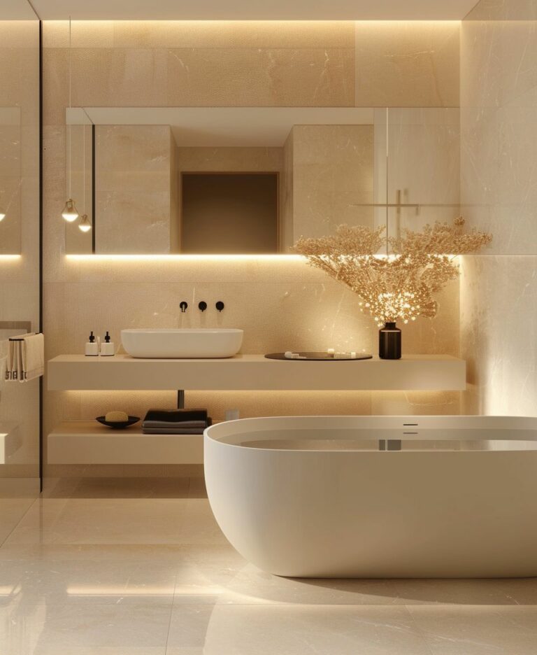 14 Ideen für Badezimmer in Beige: Gestalte stilvoll - Hygge and Home