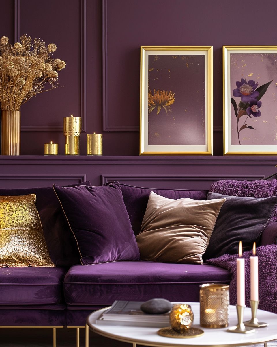 Welche Farbe passt zu Lila: 15 harmonische Ideen - Hygge and Home