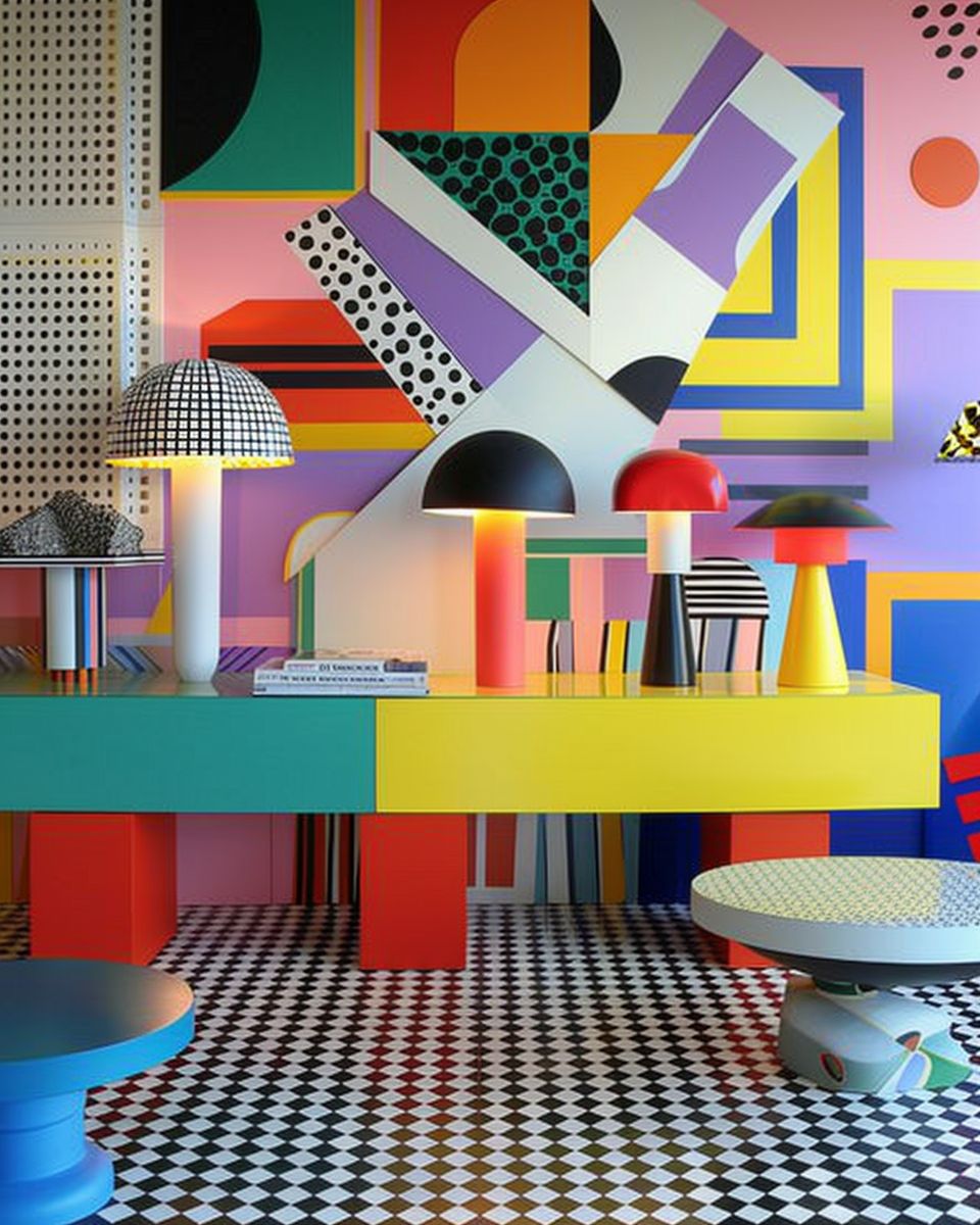 Memphis-Design einrichten: 15 kreative Ideen - Hygge and Home