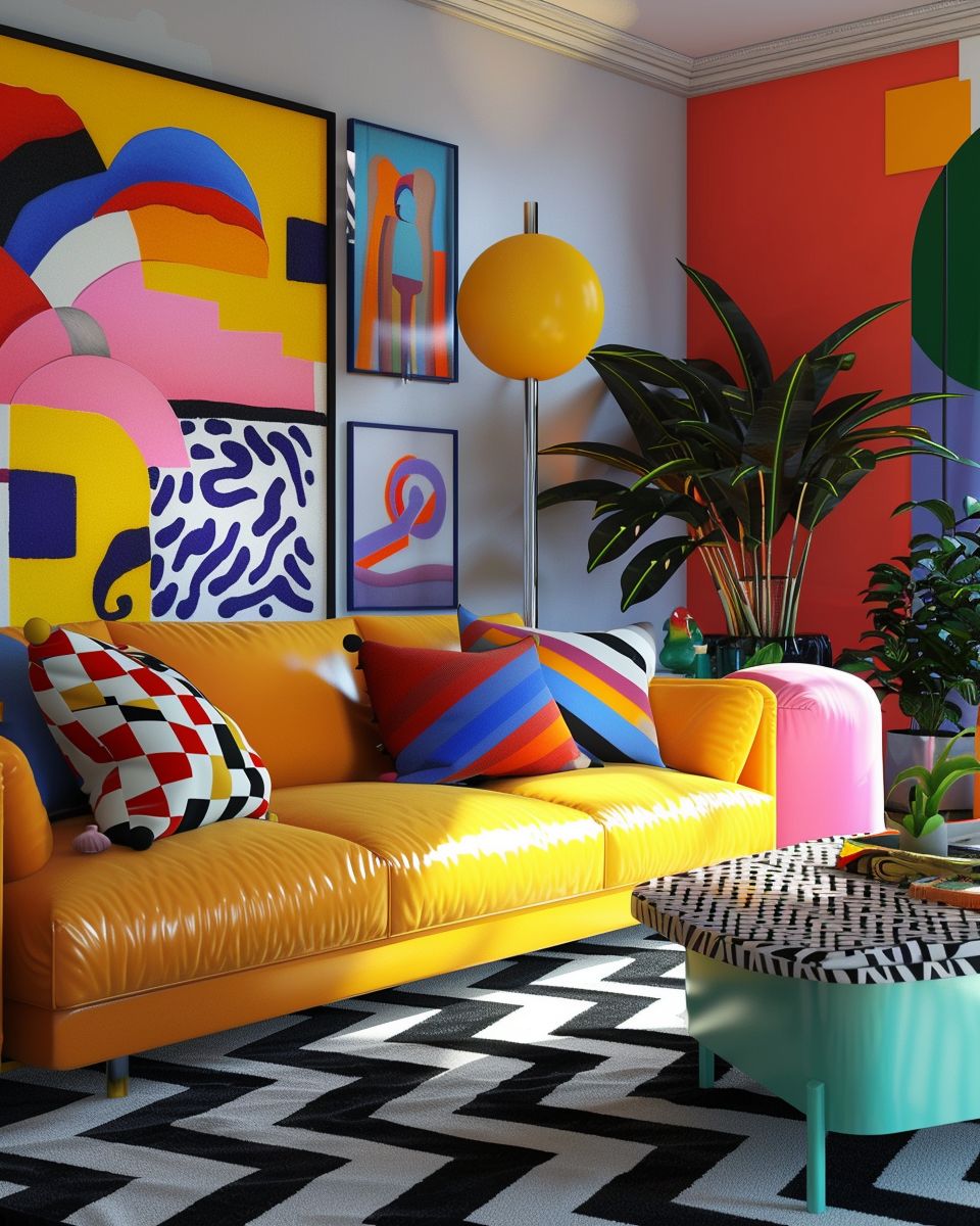Memphis-Design einrichten: 15 kreative Ideen - Hygge and Home