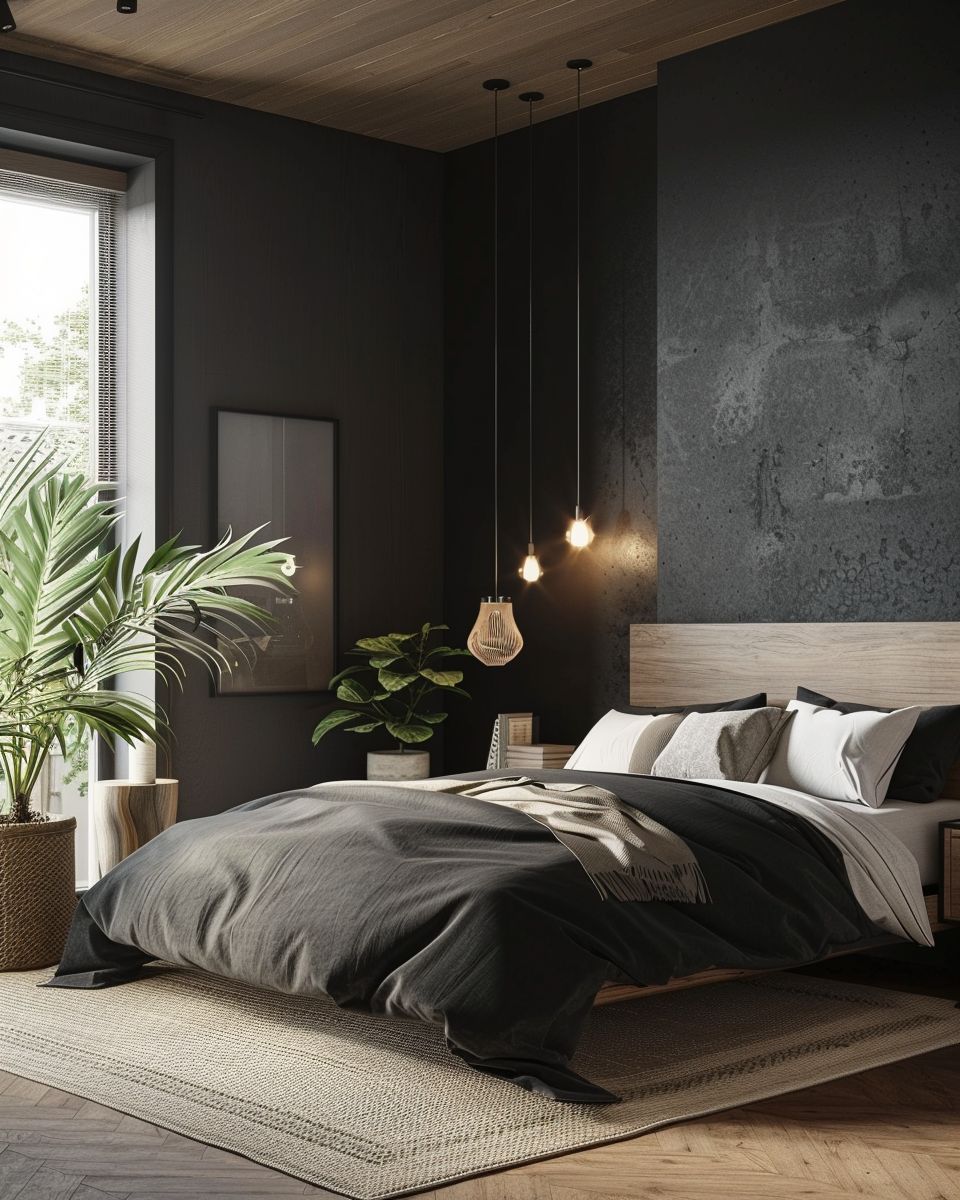 Schlafzimmer mit dunkler Wandfarbe: 14 stilvolle Ideen - Hygge and Home