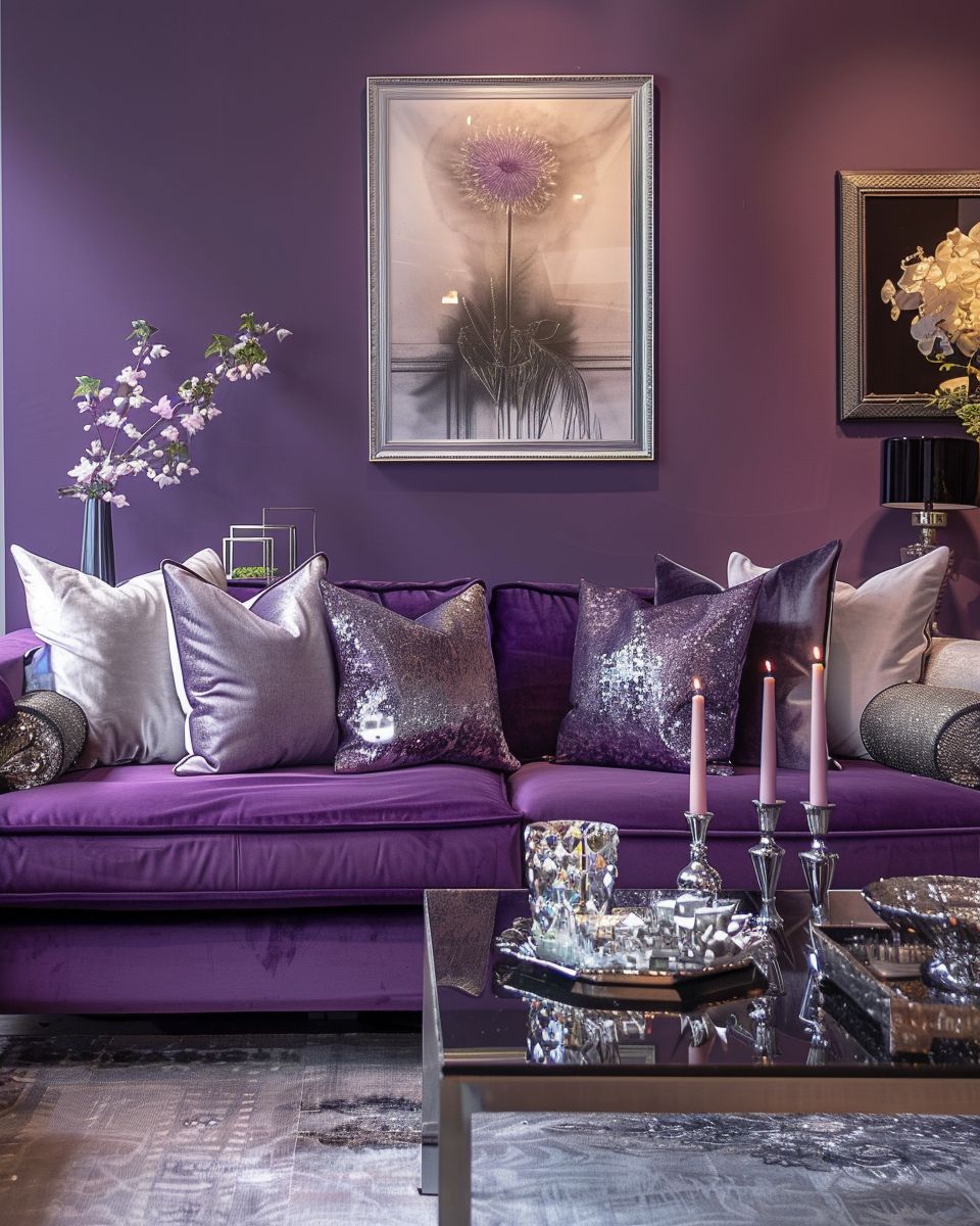 Welche Farbe passt zu Lila: 15 harmonische Ideen - Hygge and Home