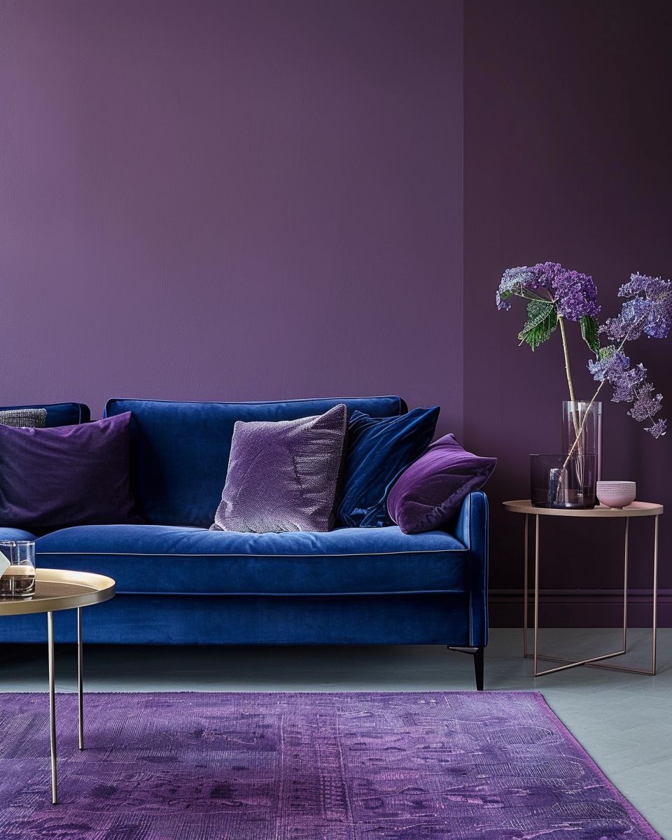 Welche Farbe passt zu Lila: 15 harmonische Ideen - Hygge and Home