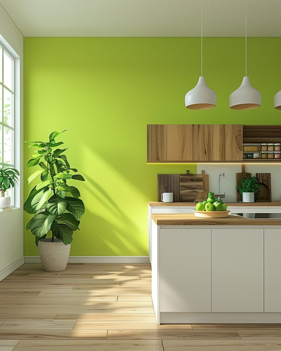 Neon Grun Wandfarbe