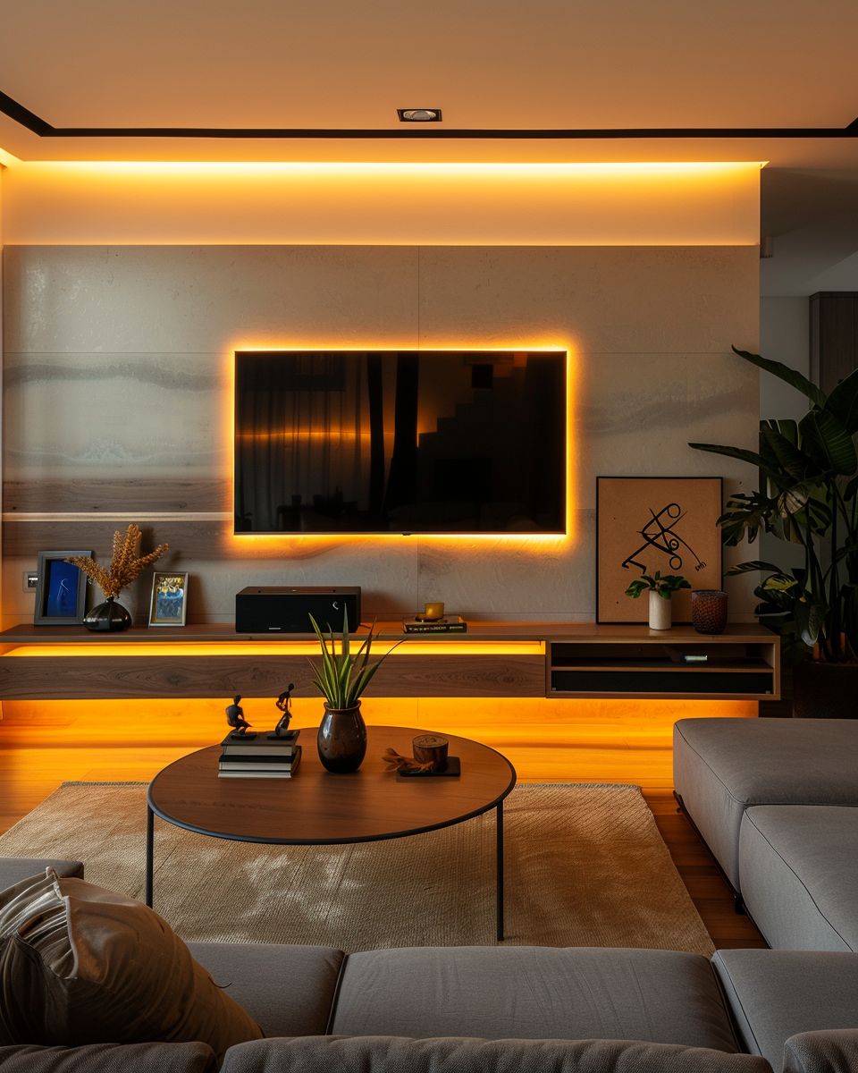Faszinierend Indirekte Beleuchtung Ein Wohnzimmer Im Neuen Licht