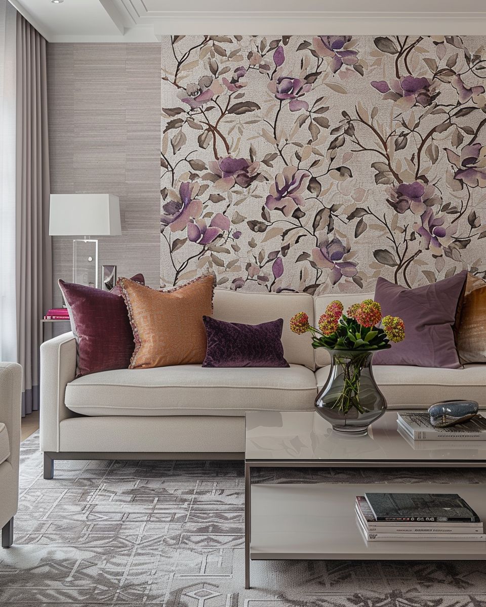 Wohnzimmer mit Tapete gestalten: 13 kreative Ideen - Hygge and Home