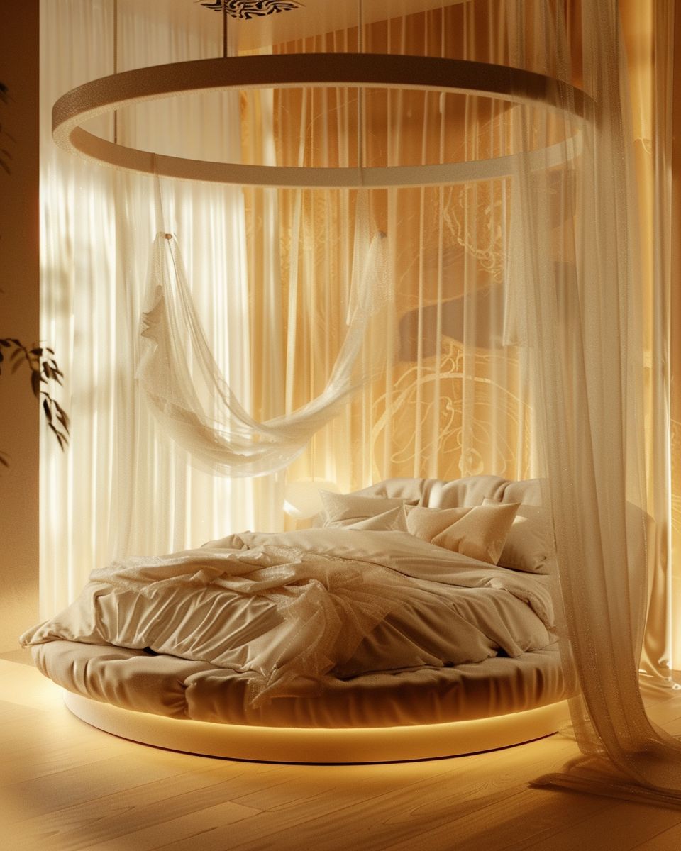 Erstaunlich Rundes Bett Drehbar Bildernull