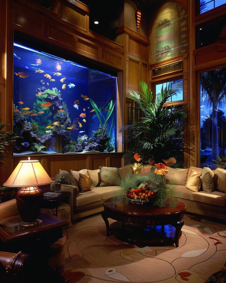 Riesen Aquarium Wohnzimmer