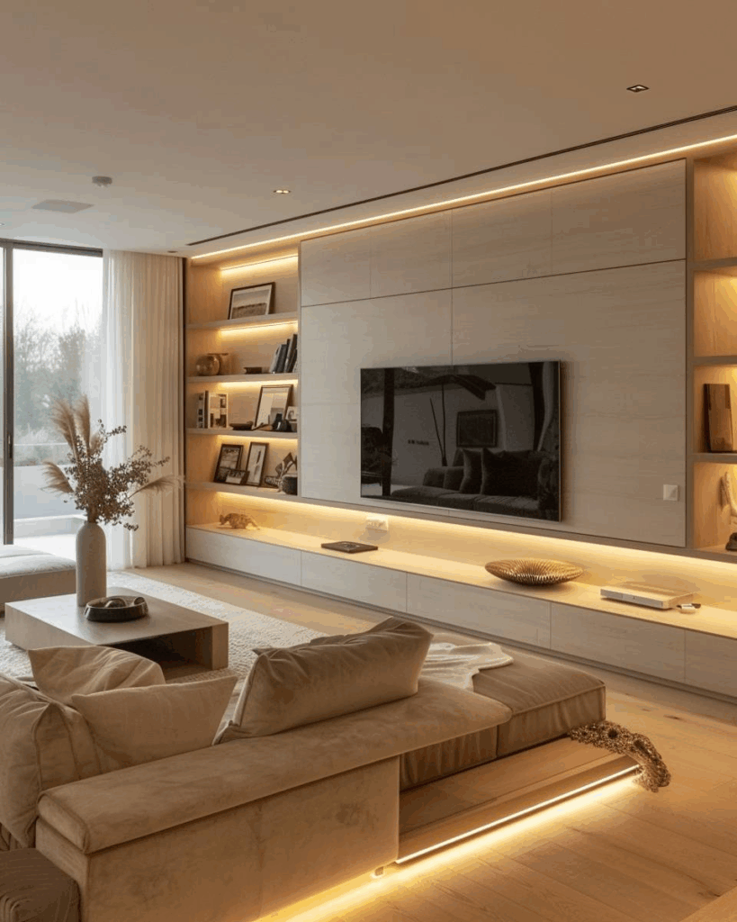 Fernsehwand im Wohnzimmer gestalten: 19 kreative Ideen - Hygge and Home