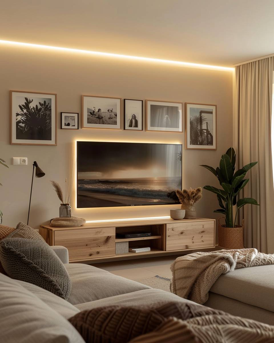 Fernsehwand im Wohnzimmer gestalten: 19 kreative Ideen - Hygge and Home