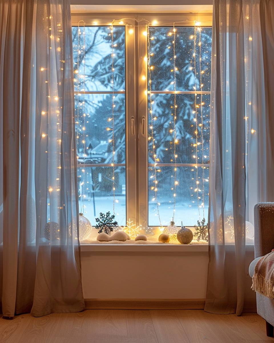 Lichterketten Am Fenster Befestigen