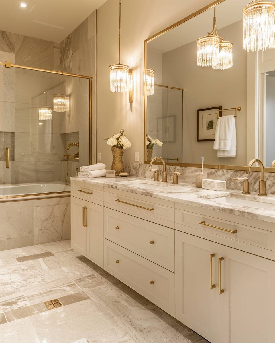 Badezimmer mit Gold einrichten: 17 stilvolle Ideen - Hygge and Home