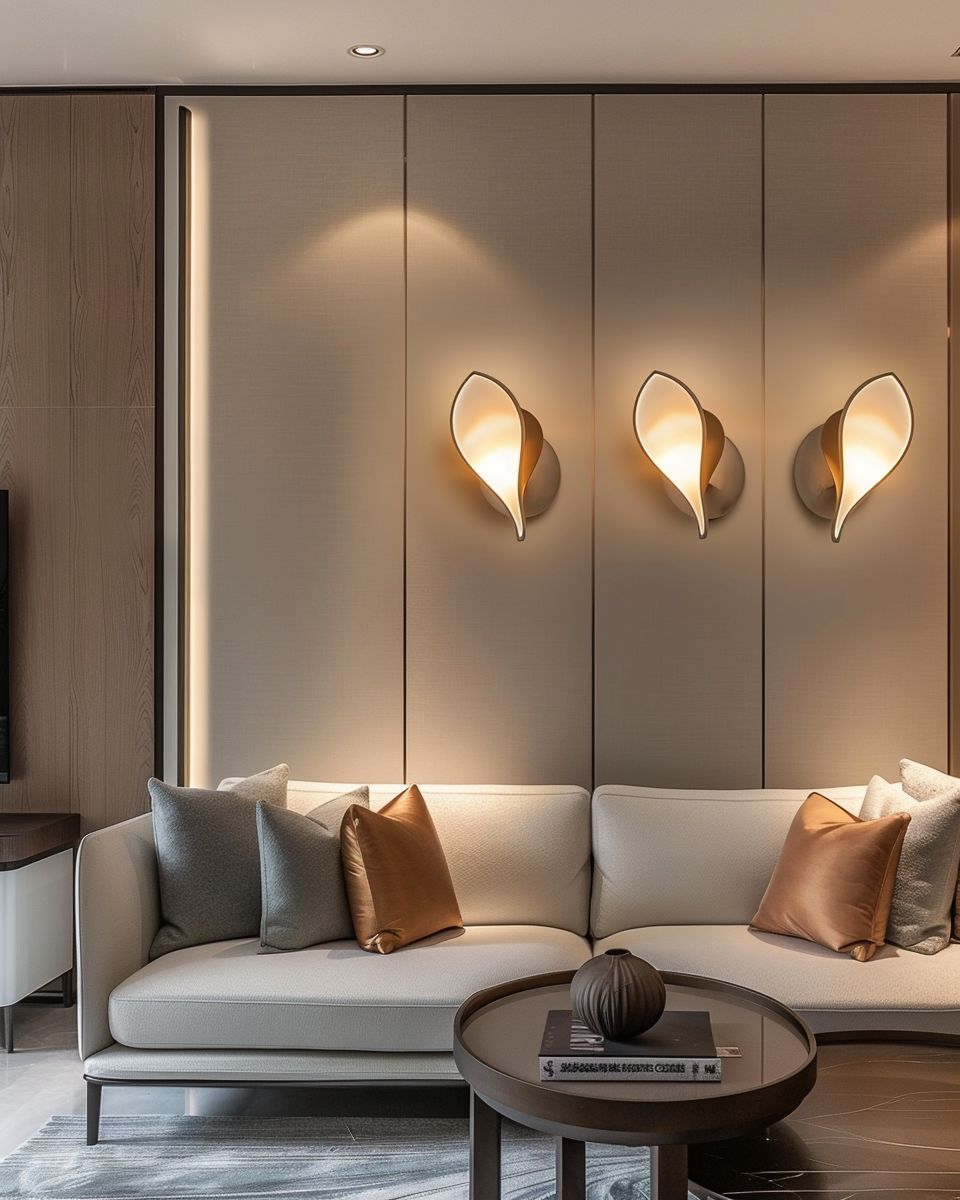 Stilvolle Led Wandleuchte Wohnzimmer Ebenbild