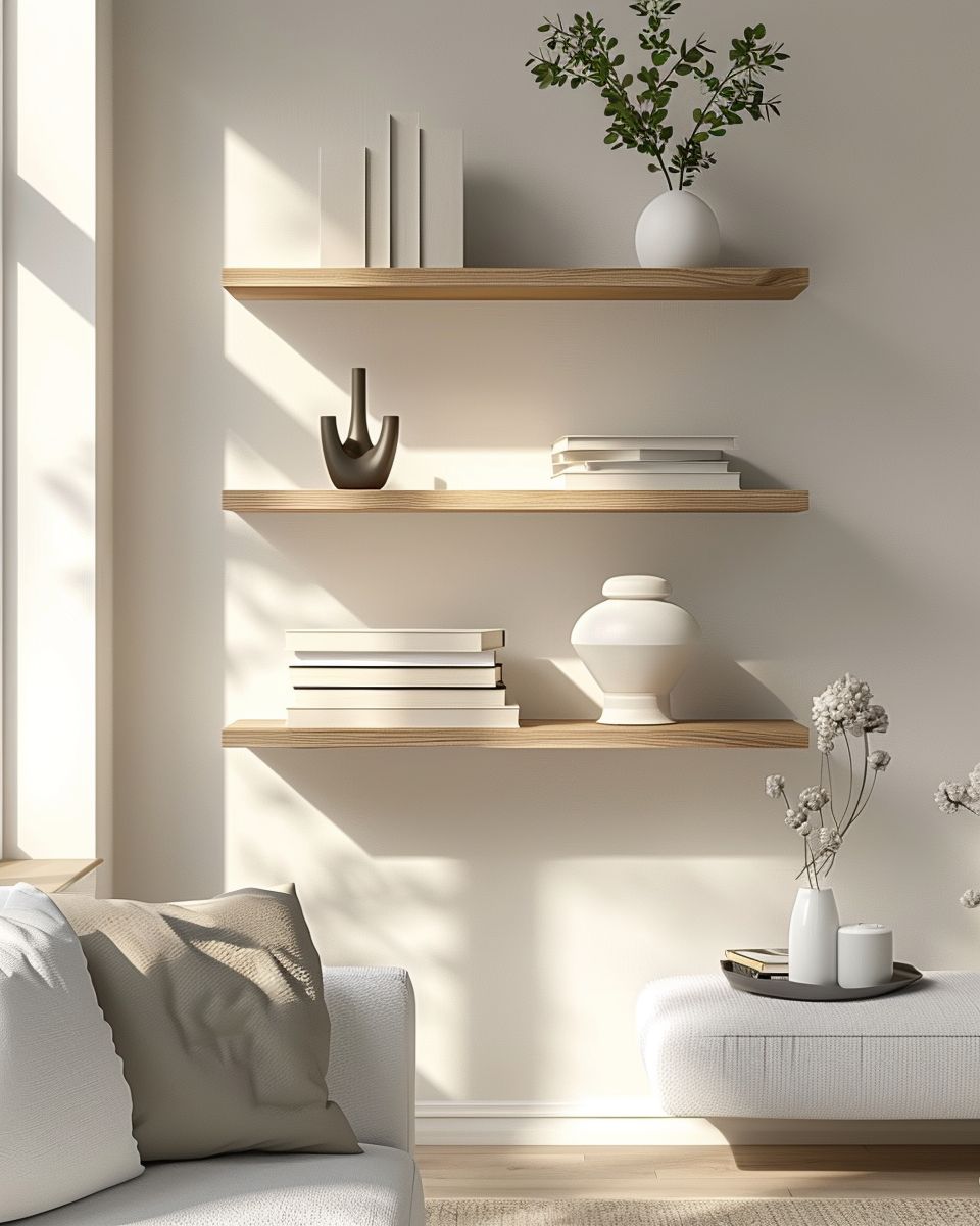 15 Ideen für Wandregale im Wohnzimmer kreativ nutzen - Hygge and Home