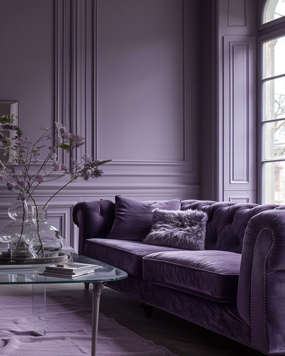 Wohnzimmer in Lila: 20 stilvolle Ideen - Hygge and Home