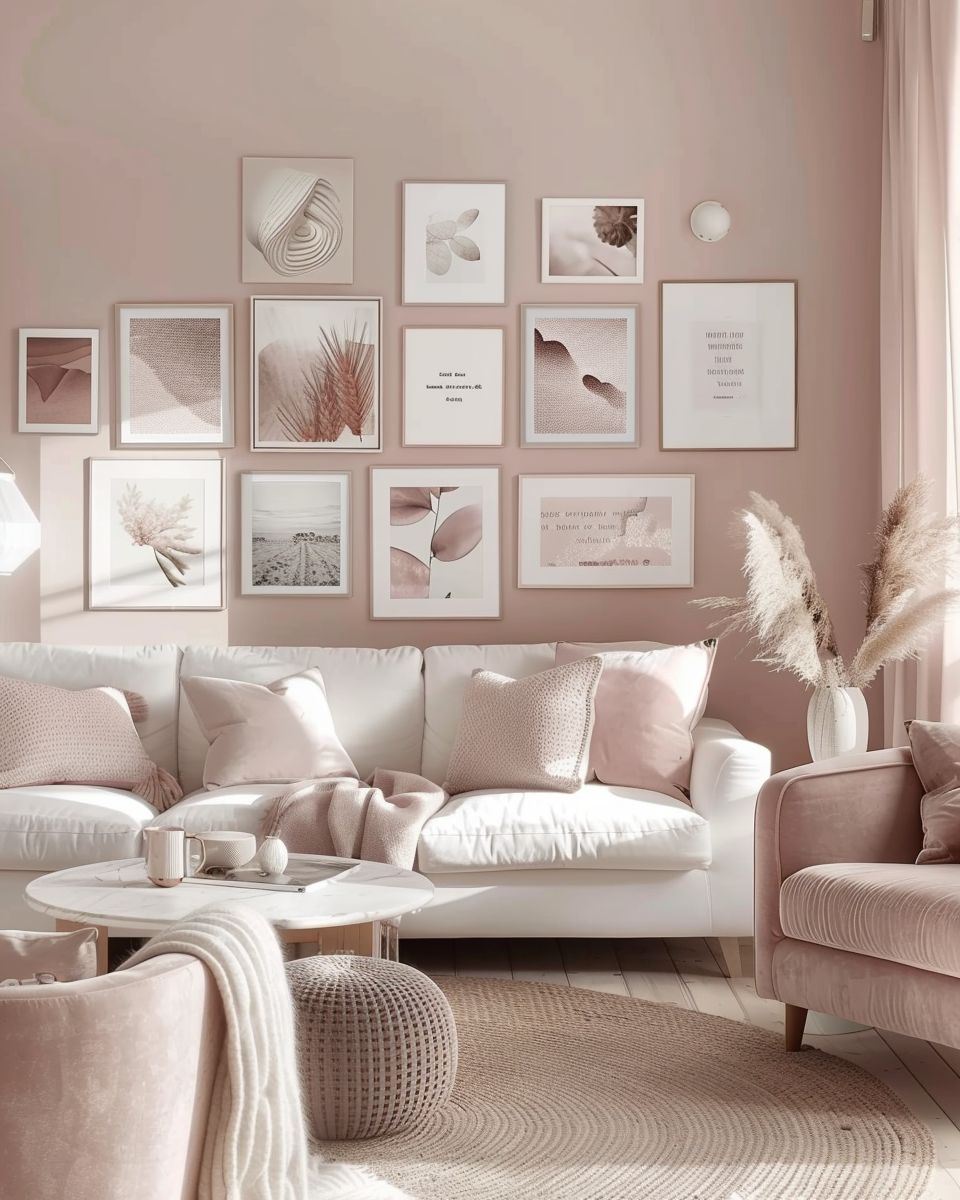 Wohnzimmer in Rosa: 18 wunderschöne Ideen - Hygge and Home
