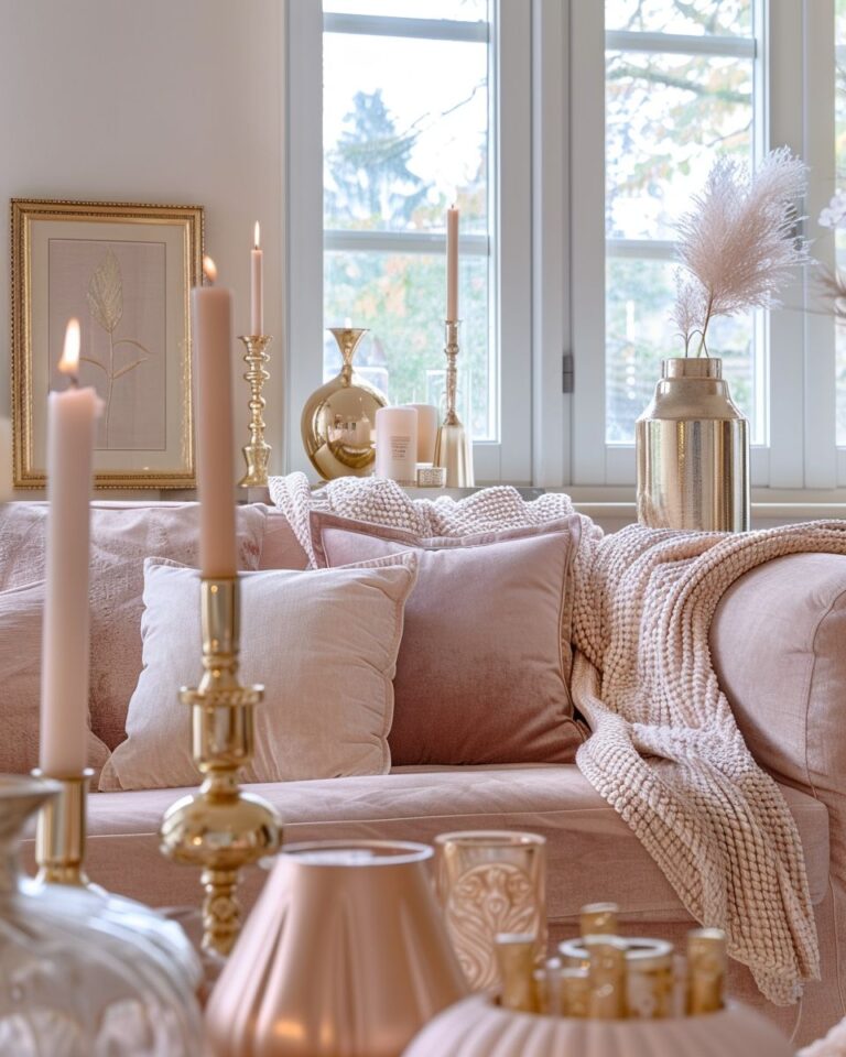 Wohnzimmer in Rosa: 18 wunderschöne Ideen - Hygge and Home
