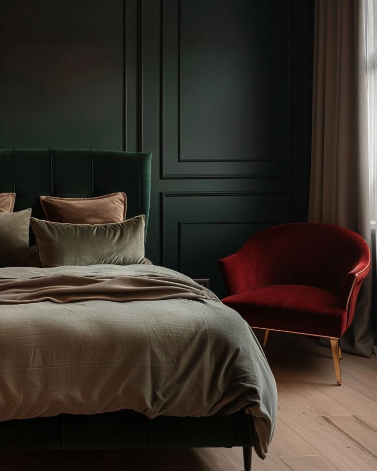 Schlafzimmer mit dunkler Wandfarbe: 19 stilvolle Ideen - Hygge and Home