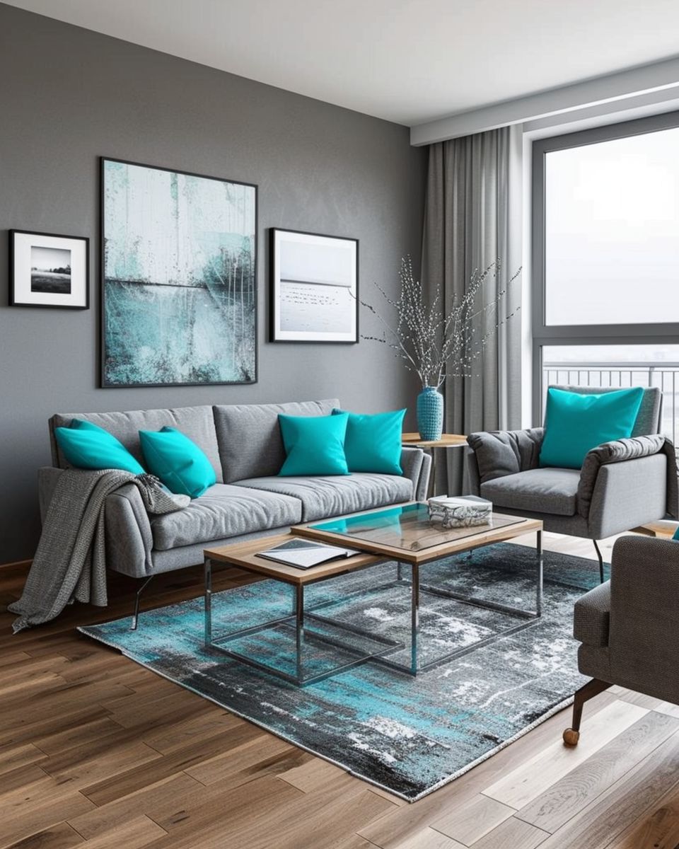 Welche Farbe passt in der Einrichtung zu Grau: 20 stilvolle Ideen ...