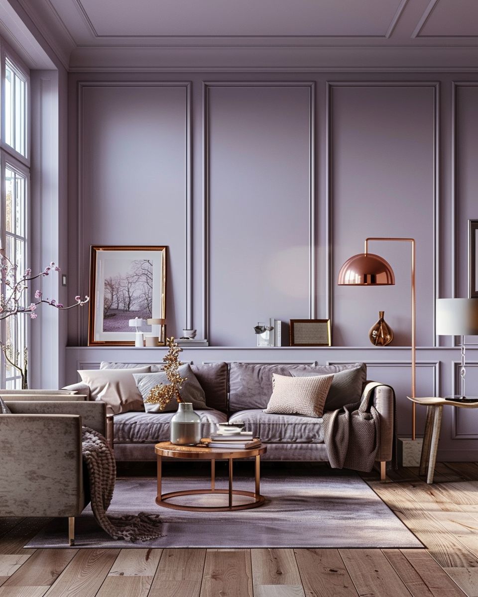 Welche Farbe passt in der Einrichtung zu Lila? 19 stilvolle Ideen ...