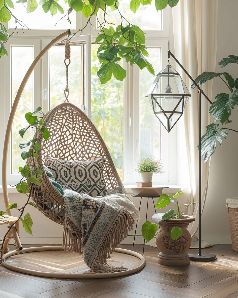 Ideen: Hängesessel im Wohnzimmer – 18 kreative Ideen - Hygge and Home